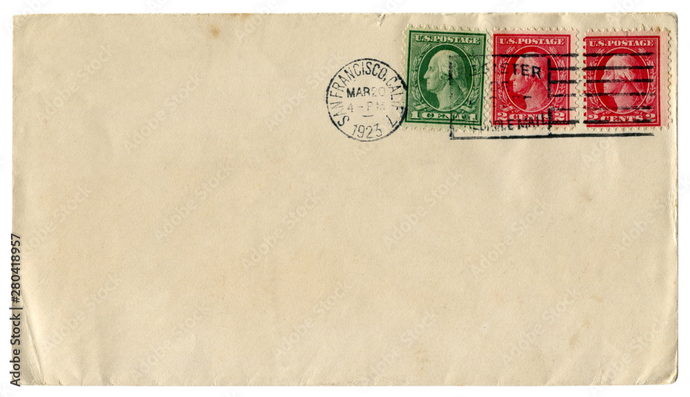 San Francisco, California, The USA - 20 March 1923: US historical ...