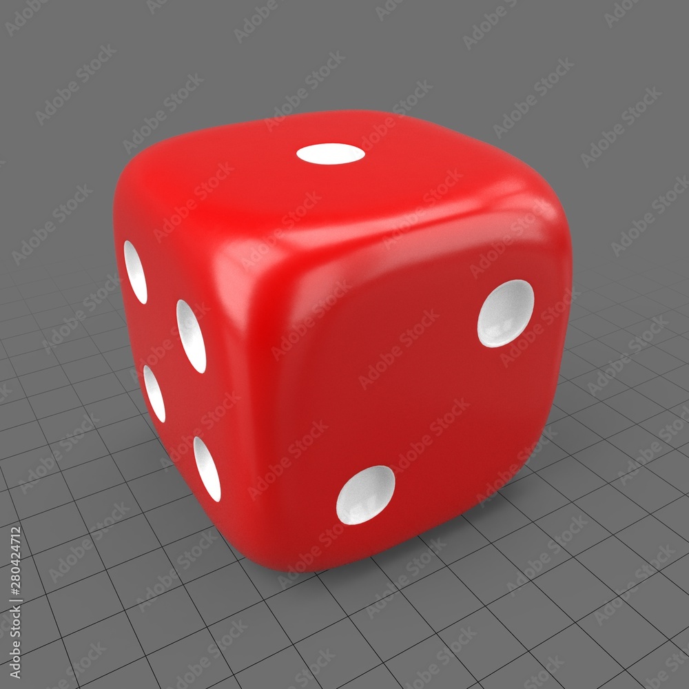Rounded dice Stock 3D asset | Adobe Stock
