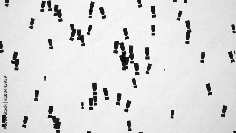 Exclamation Marks On White Paper Texture. High Quality Animation ...