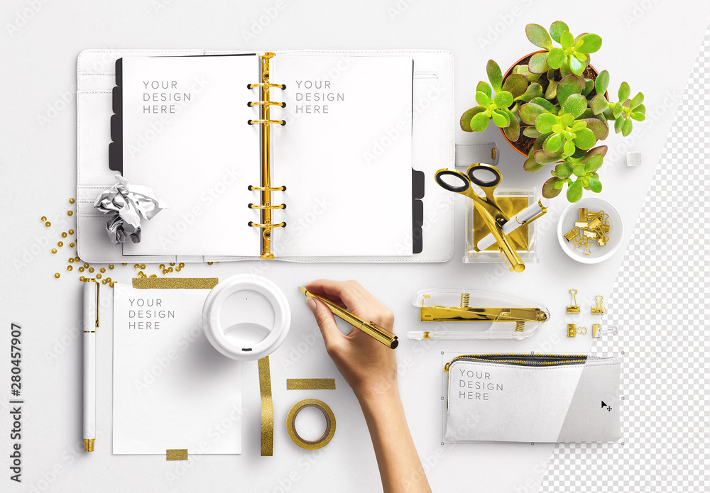 Desktop Art Kit Mockup Stock Template | Adobe Stock