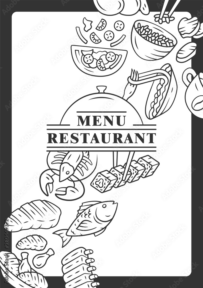 Restaurant Menu Cover Page