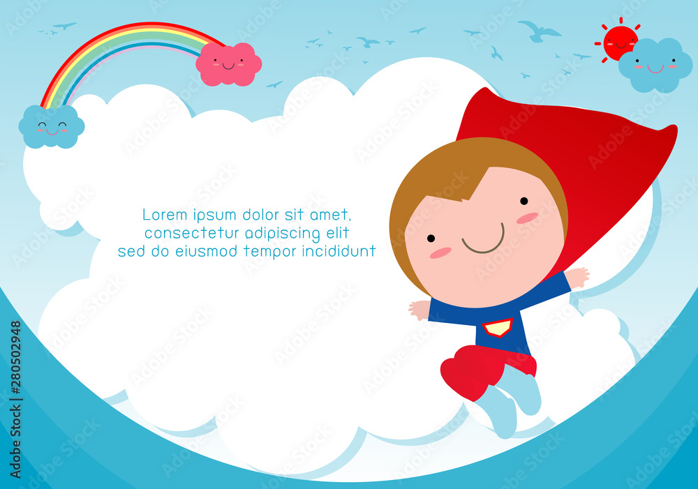 Superhero Template For Kids