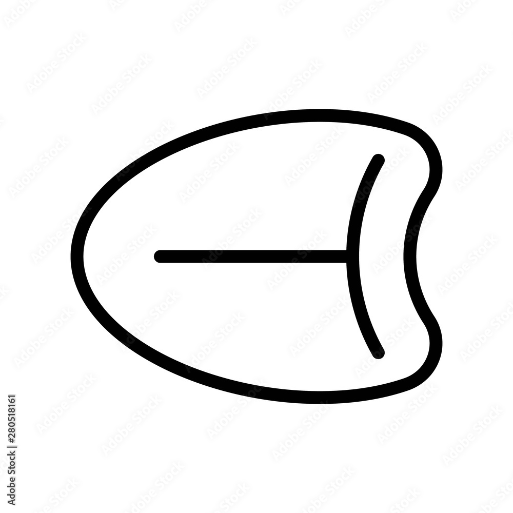 meat t bone steak piece food in editable outline icon. Stock Vector ...