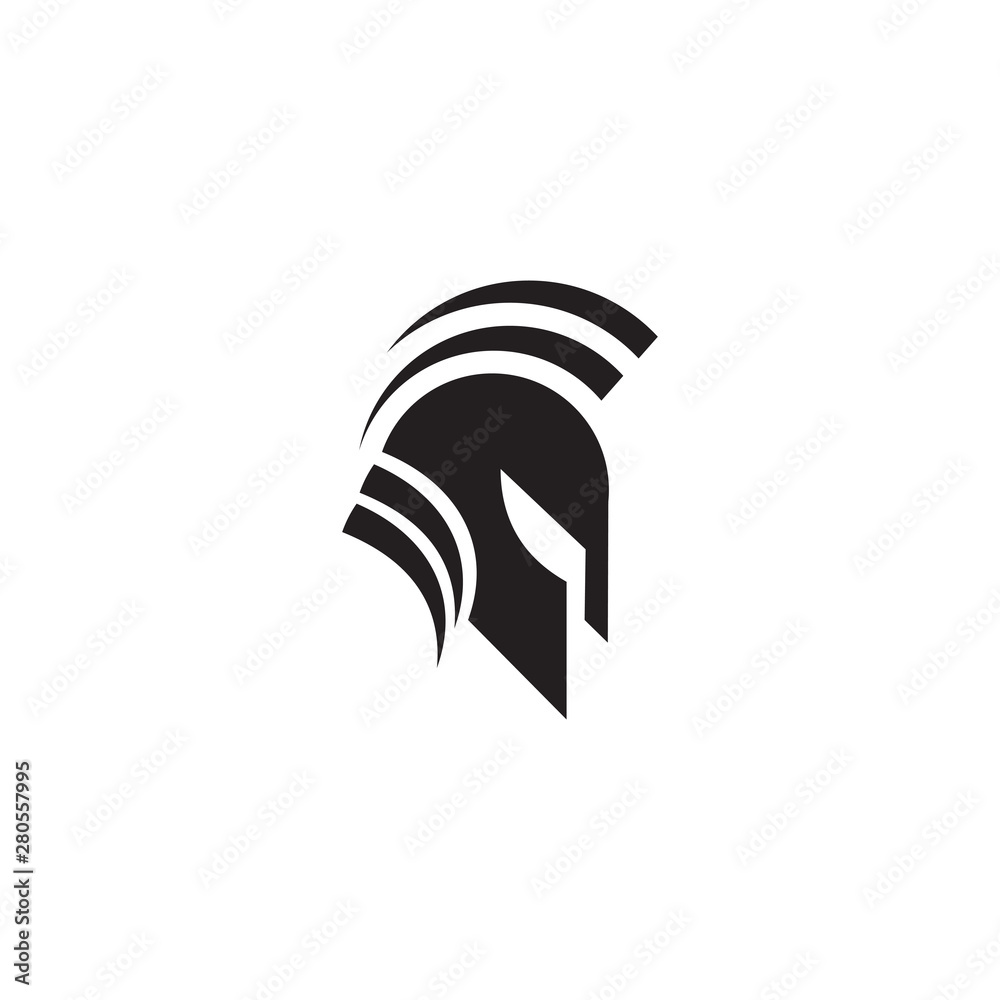 Spartan logo design vector template Stock Vector | Adobe Stock