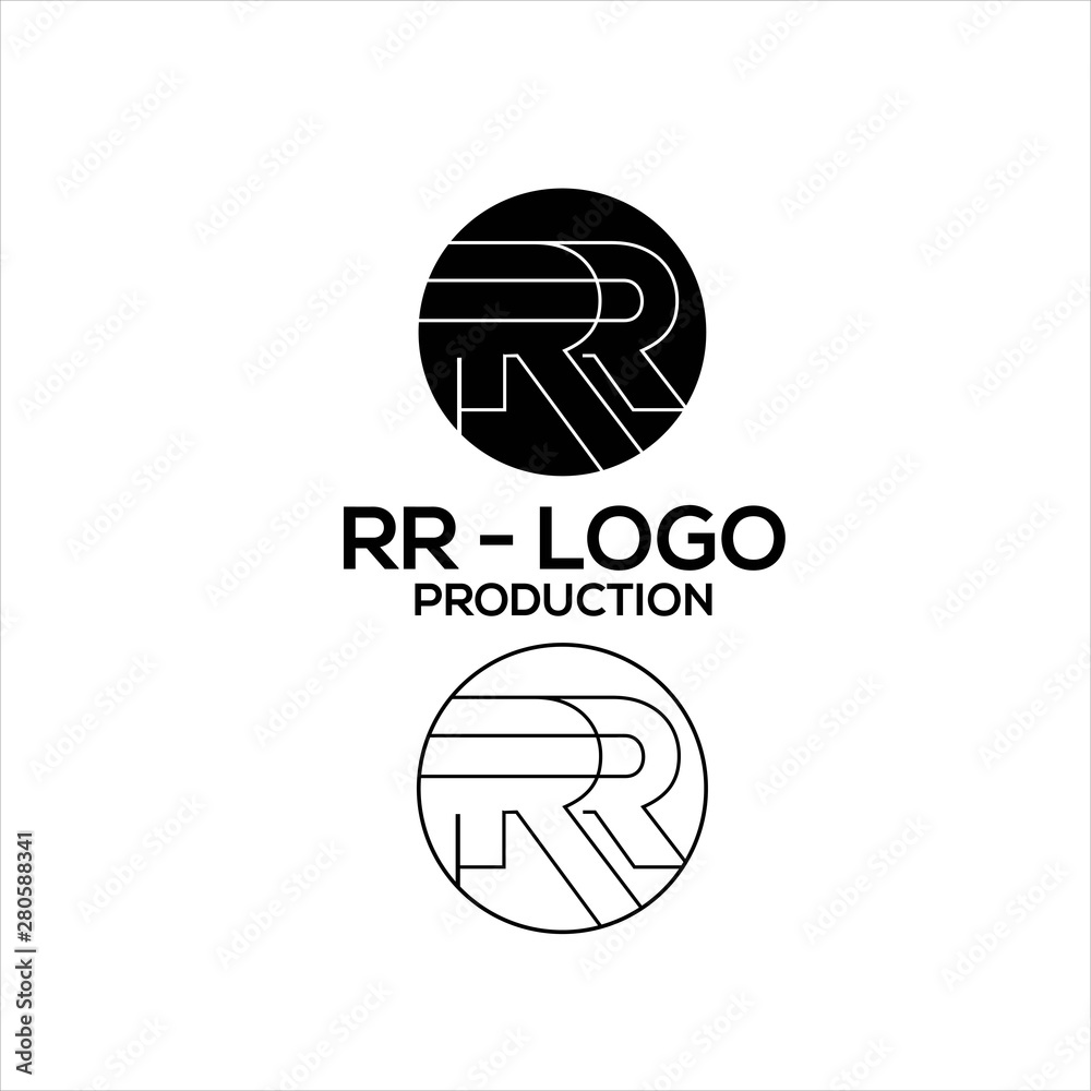 R logo Production and film exclusive design inspiration Stock Vector ...