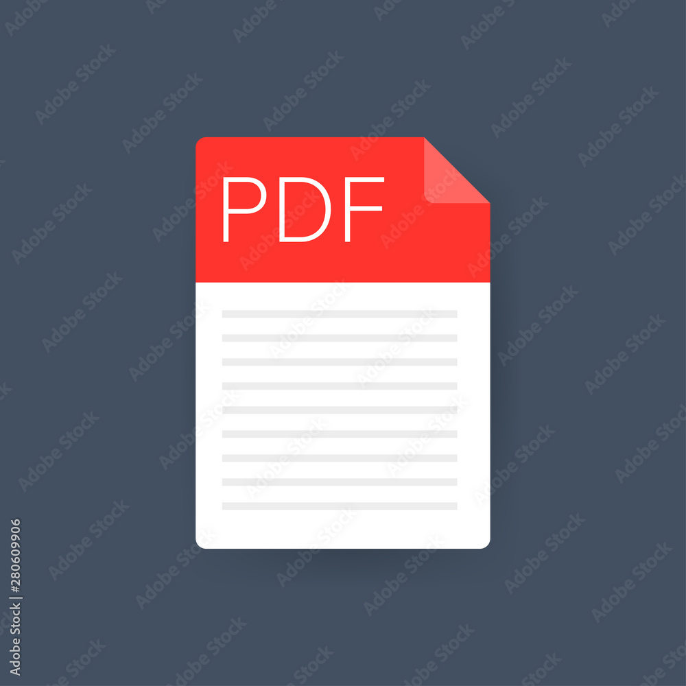 Adobe Pdf Icon Vector