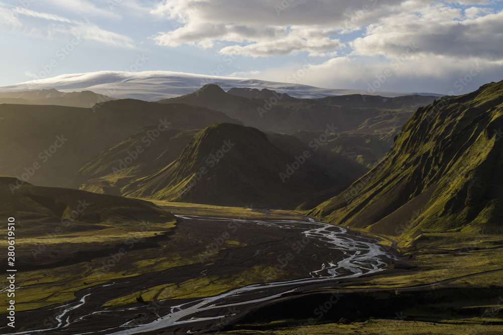 Þakgil is located in a beautiful valley, surrounded by mountains, 20 km ...