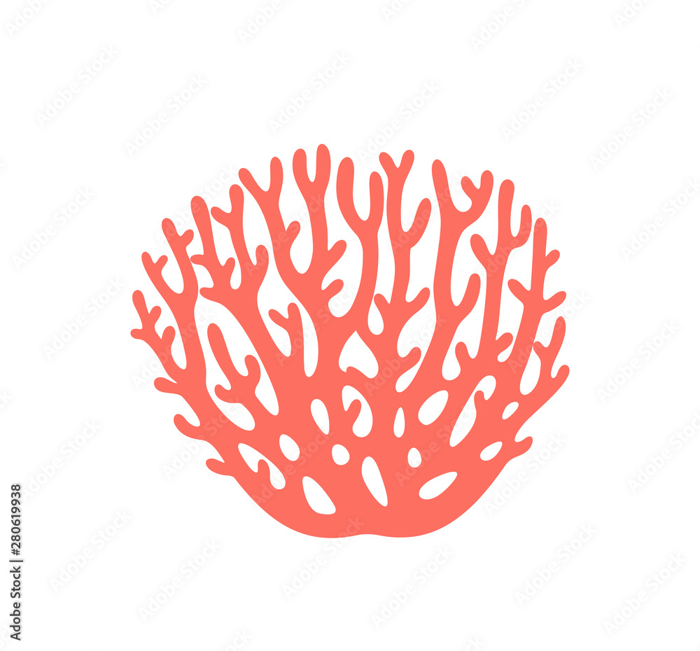 Coral logo. Isolated coral on white background Stock Vector | Adobe Stock