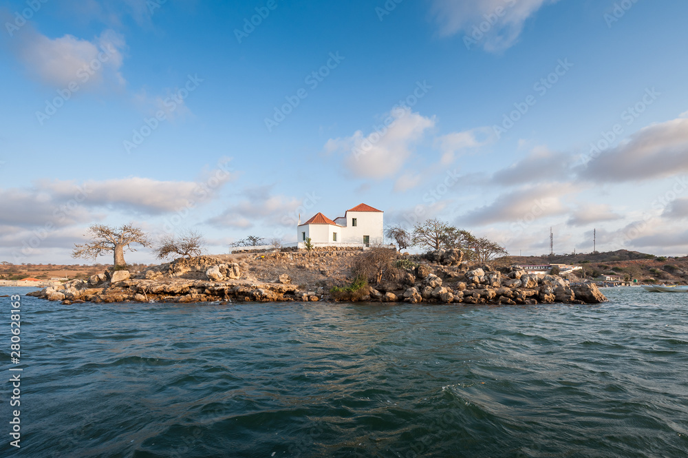 Long view of The Slave's Museum, Mussulo Bay, Angola Stock Photo ...