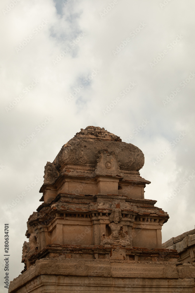 Ruined tower of Sri Krishna temple in Hampi,India Stock Photo | Adobe Stock