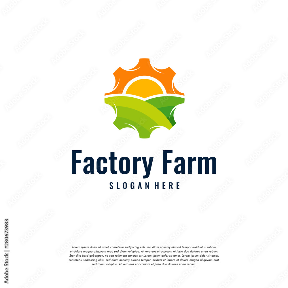 Factory farm Logo designs concept vector, Agriculture logo symbol ...