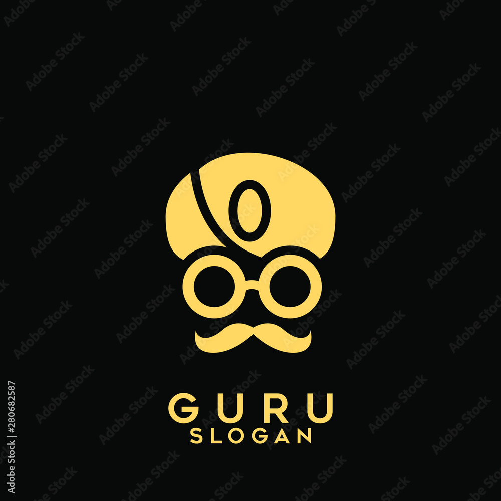 guru logo icon designs vector Stock Vector | Adobe Stock
