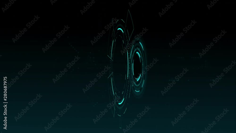 futuristic HUD system, 3D HUD on dark background,Sci-Fi Futuristic HUD ...