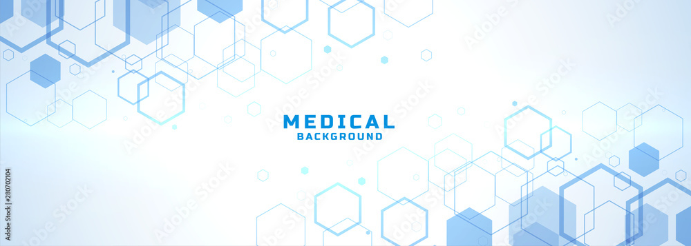 abstract medical background with hexagonal structure shapes Stock ...