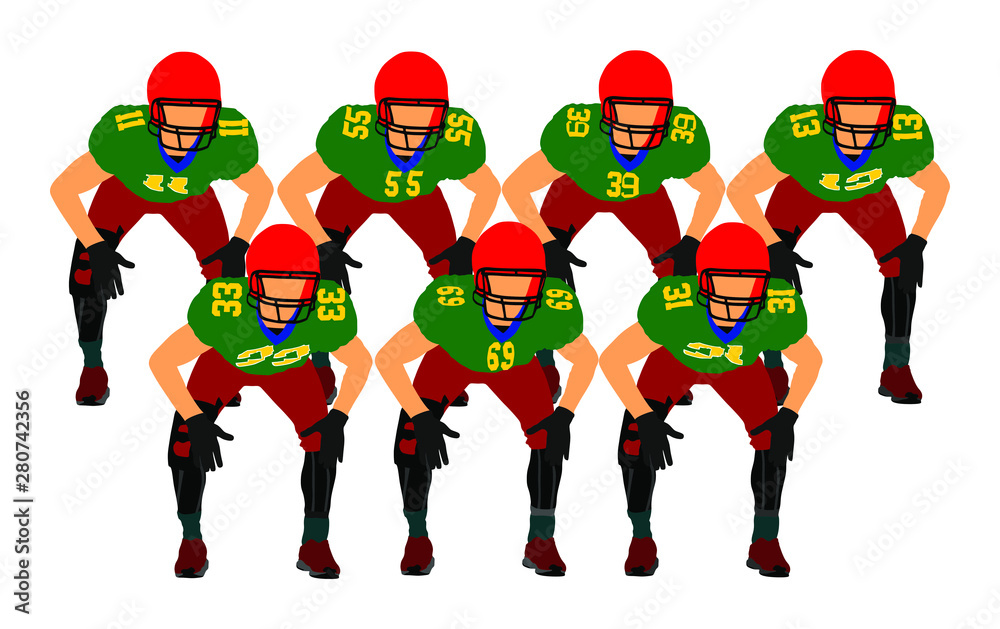 American Football Team Vector