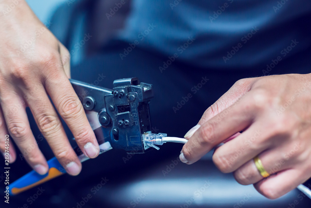 Connection procedure UTP cable, Twisting Cable Tool Twisted Pair ...