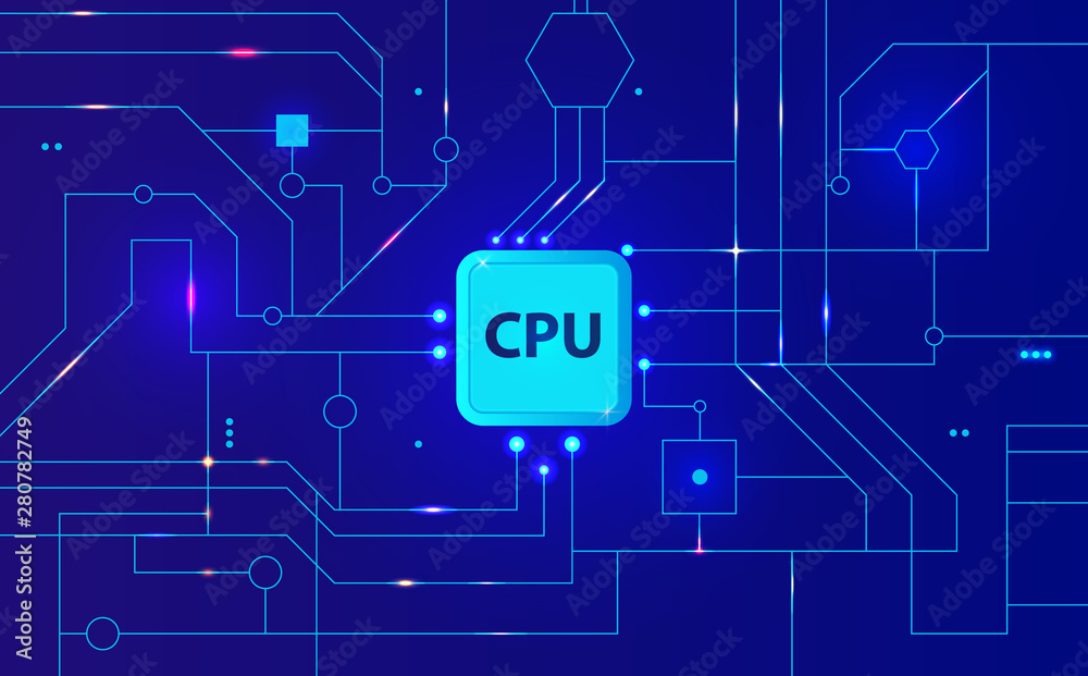 Pc, computer CPU and motherboard, background. Technical pc, computer ...