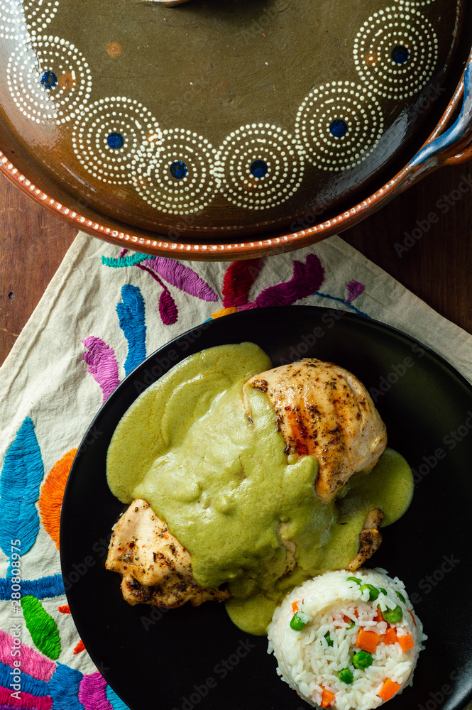 Mexican Food Mole Green