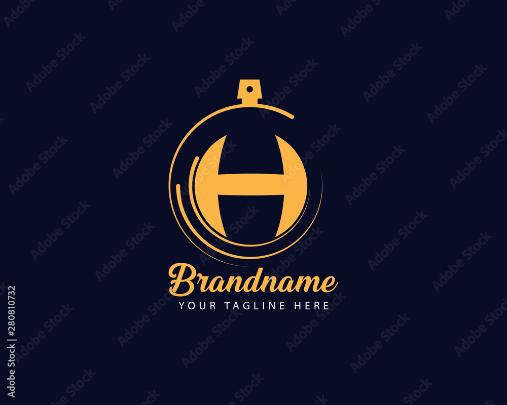 luxury monogram letter h logotype. premium brand icon. elegant alphabet ...