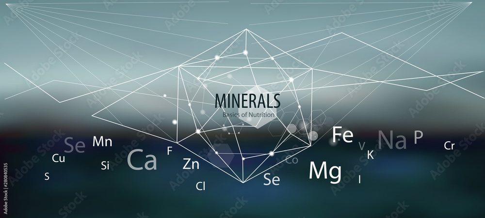 Minerals / The future is science. Stock Vector | Adobe Stock