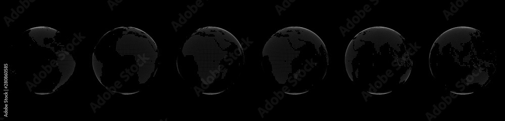 World map point, line, representing the global, international meaning ...