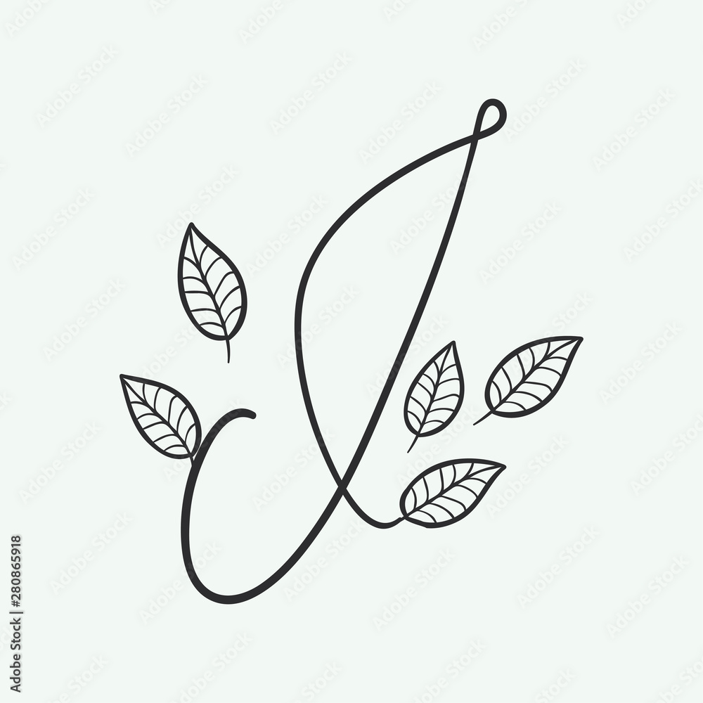 Calligraphy alphabet. Decorative handwritten font. Vector letter I ...