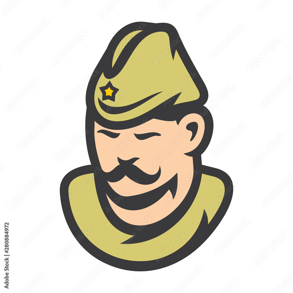 Soldier Military of Army Vector Cartoon illustration. Stock Vector ...