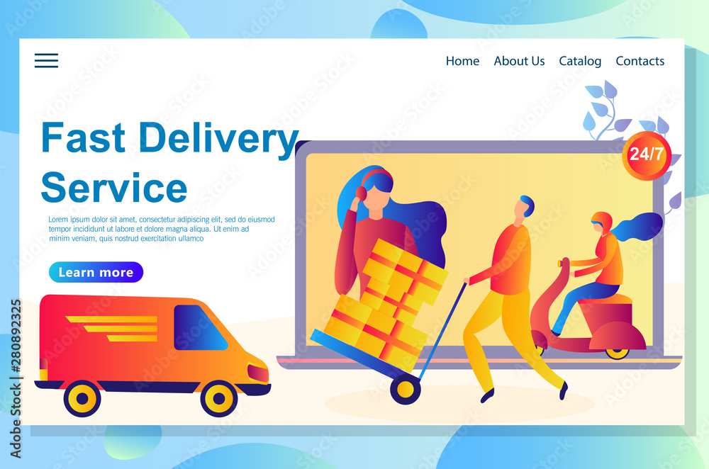 Web landing page design template for different kinds and stages of ...