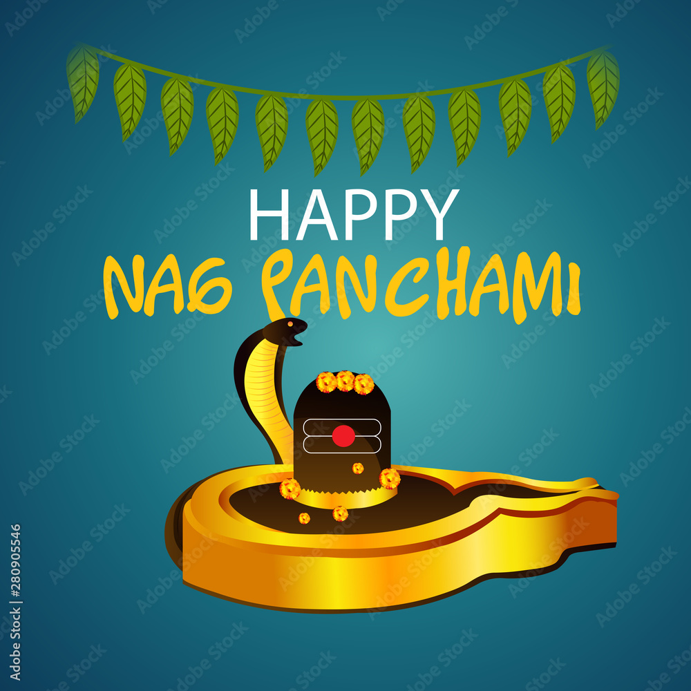 Happy Nag Panchami Stock Illustration | Adobe Stock