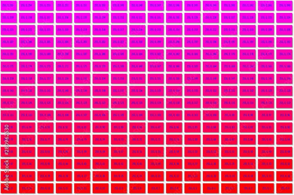 RGB Colour Picker: Magenta to Red [Includes instruction on how to add ...