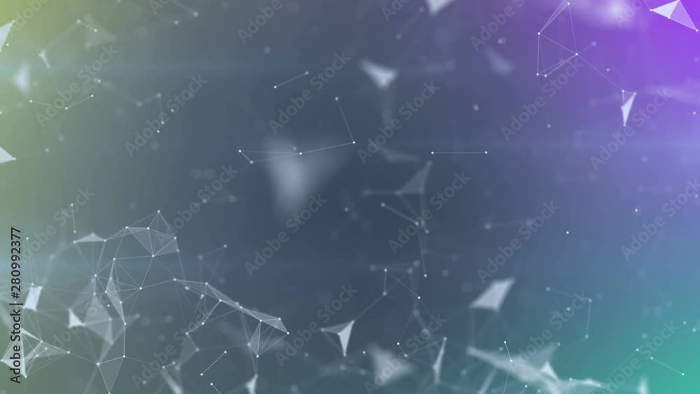 Technological digital background. Screensaver. Futuristic infinity ...