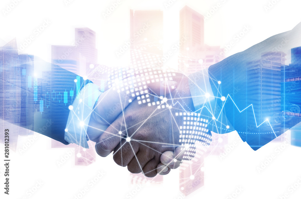 Partner. investor business man handshake with partner for successful ...