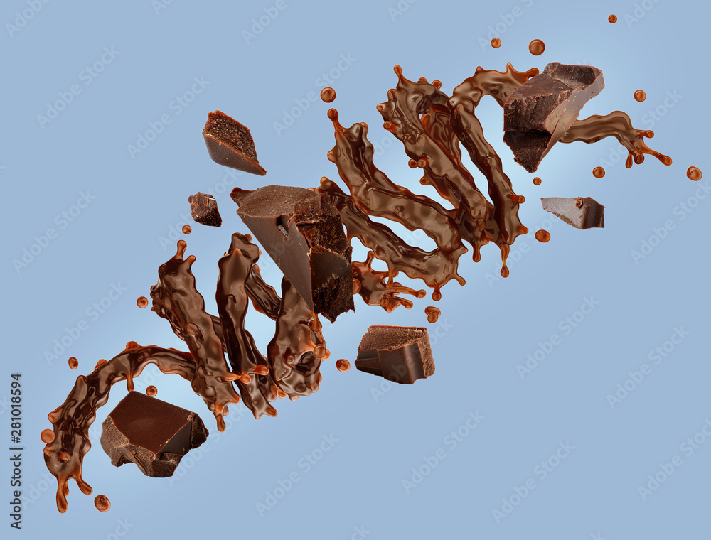 Melted Chocolate Splash