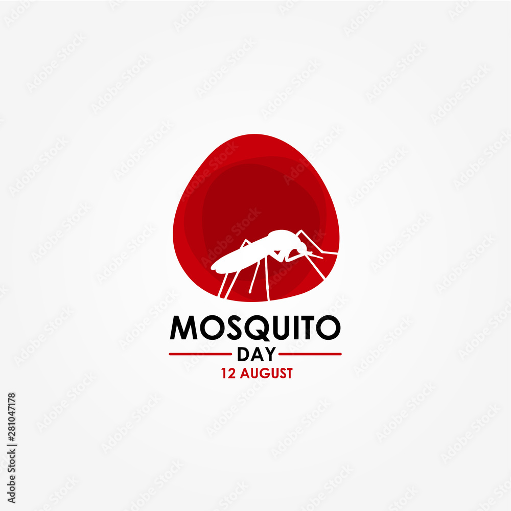 World Mosquito Day Logo Design With Elegant Background Stock Vector ...