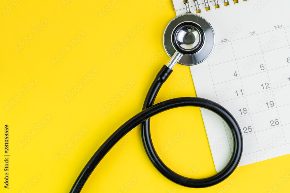 Medical and health care calendar, reminder, schedule or appointment ...