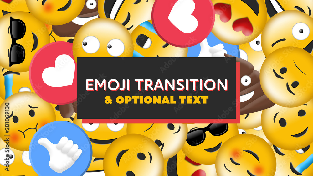 Emoji Transitions Stock Template | Adobe Stock
