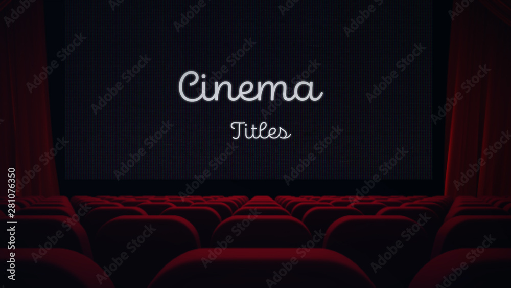 Cinema Titles Stock Template | Adobe Stock