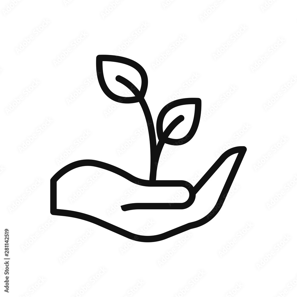 Growth icon vector. Simple growth sign in modern design style for web ...