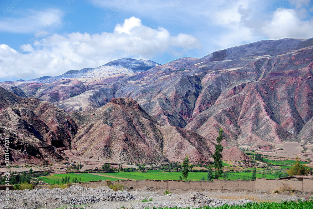 Desert of Arequipa Peru landscape located in the Majes, Sihuas and La ...