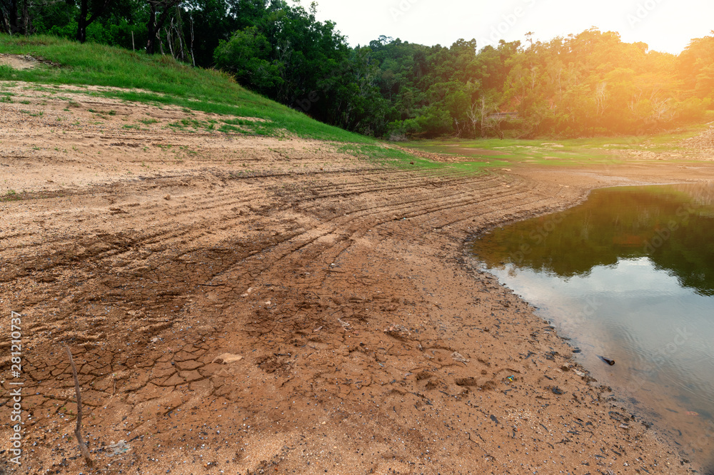 Crisis of water shortage in big dam ..Due to prolonged period of ...