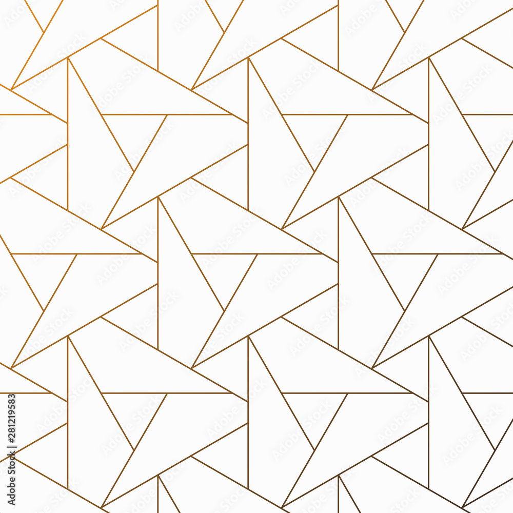 Pattern with thin lines repeating with poligons and geometric shapes ...