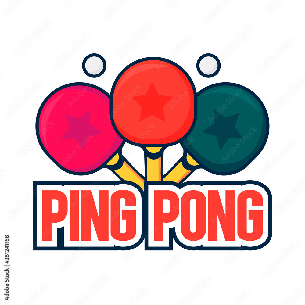 Table tennis ping pong label, logo, badges and design elements. Sport ...