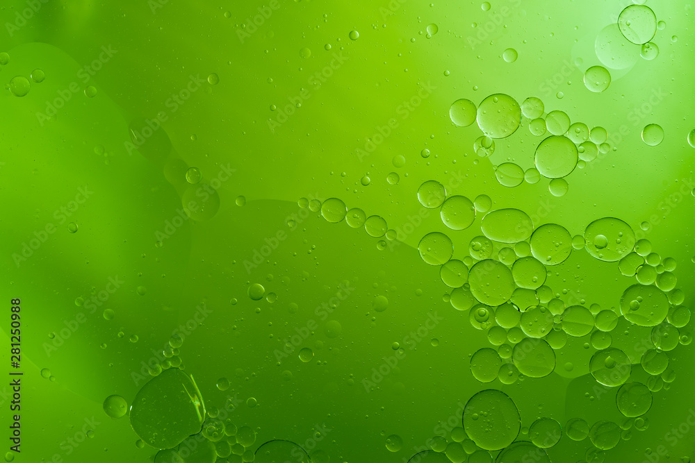 Abstract Green water bubbles background Stock Photo | Adobe Stock