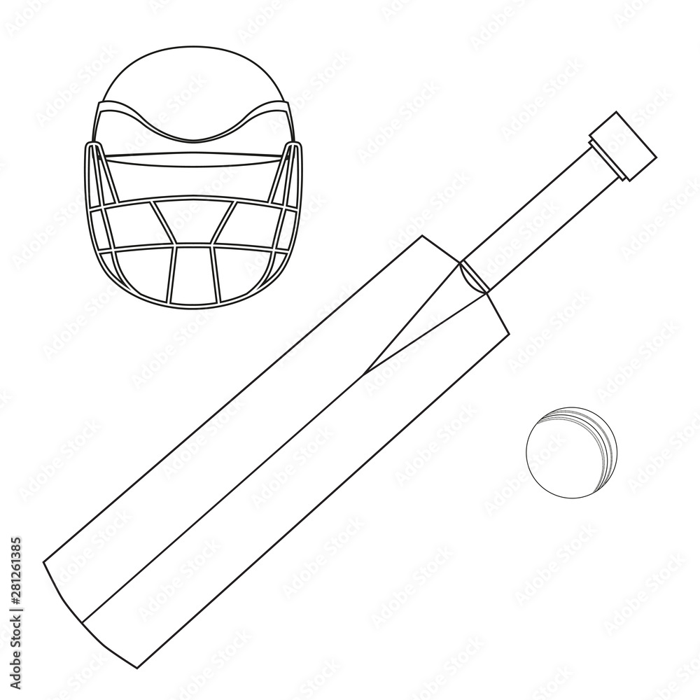 Coloring Pages Cricket
