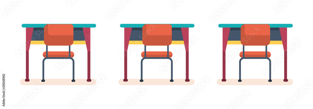 School Desk And Chair Clip Art