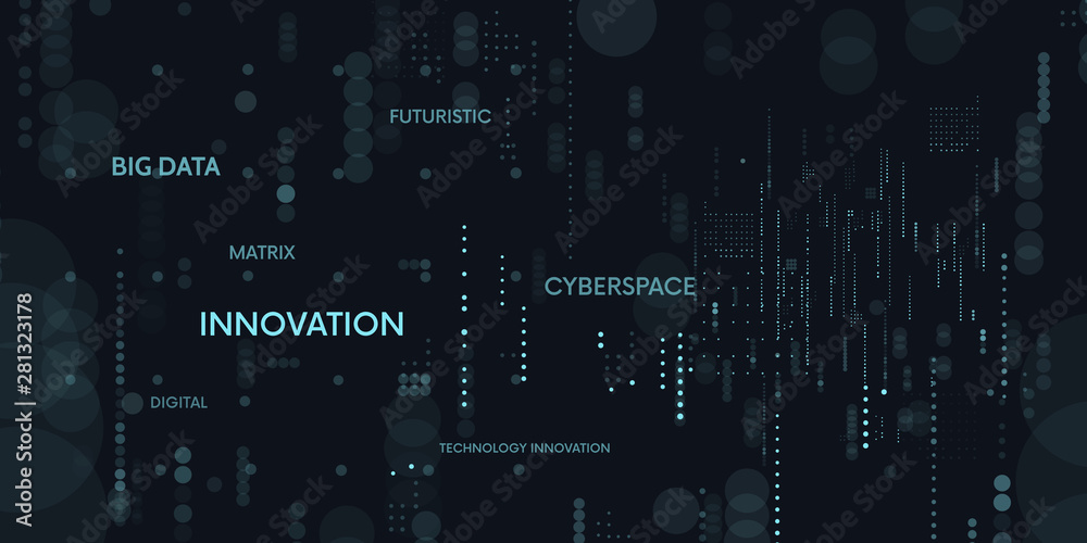 cyberspace background.Digital,technological,BIG DATA, Matrix ...