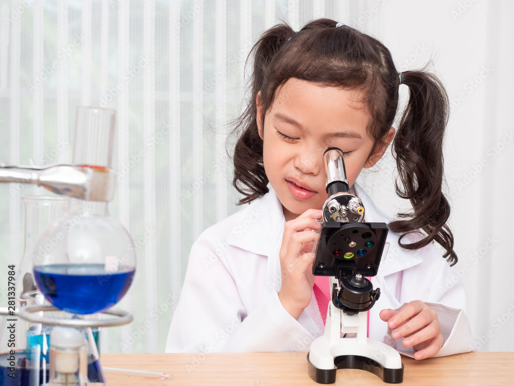 Cute Little Young Biologist