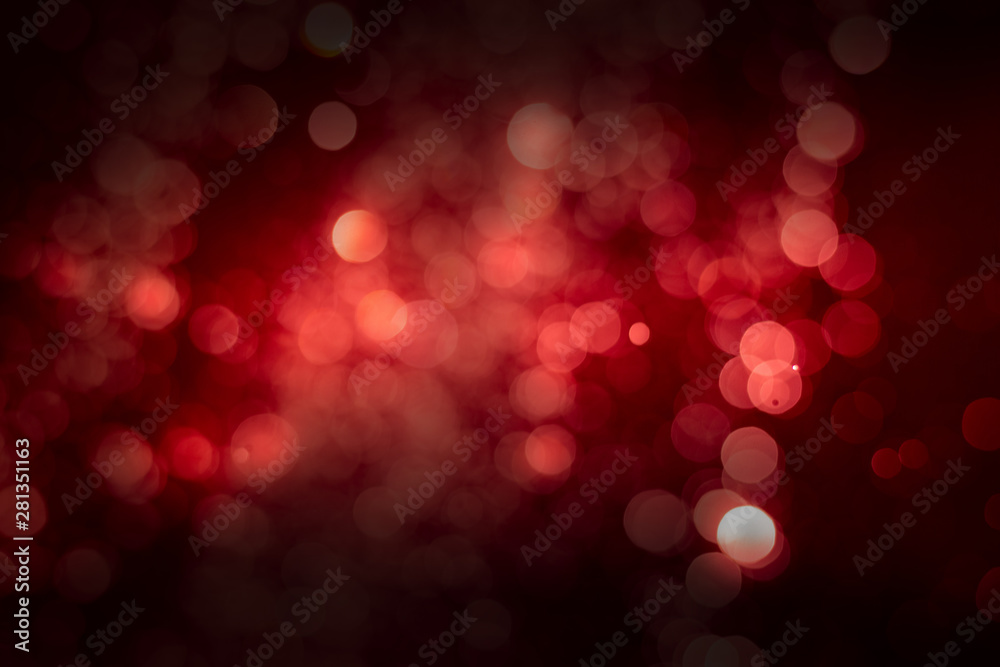Abstract red background with soft blur bokeh light effect. Stock Photo ...