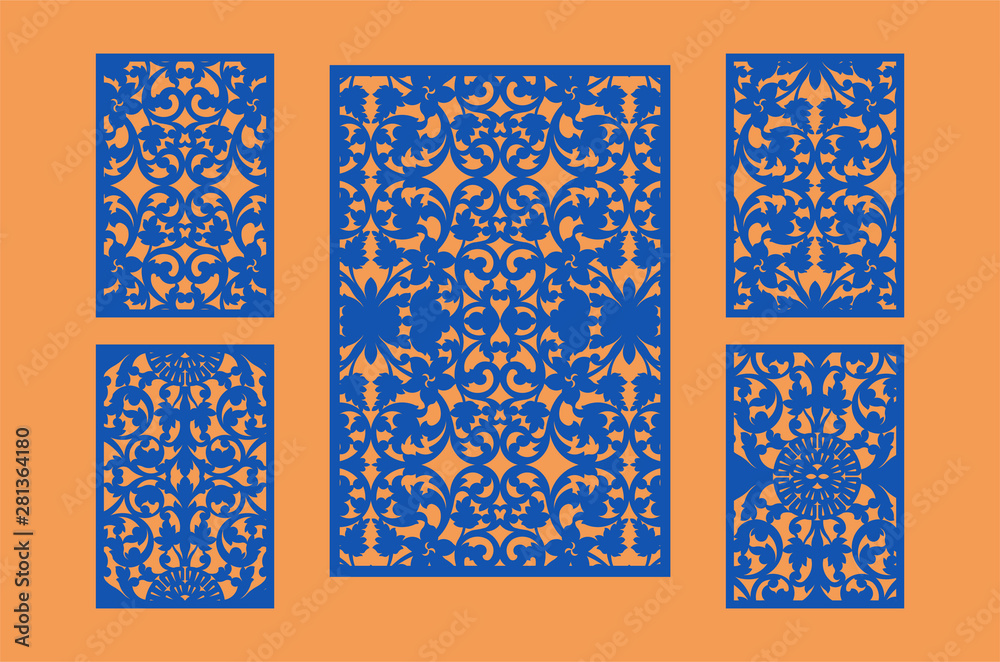 Cutout silhouette with pattern. A picture suitable for printing ...