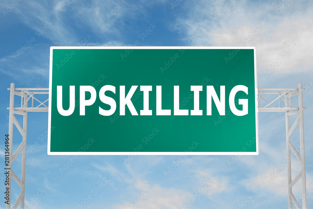UPSKILLING - professional concept Stock Illustration | Adobe Stock